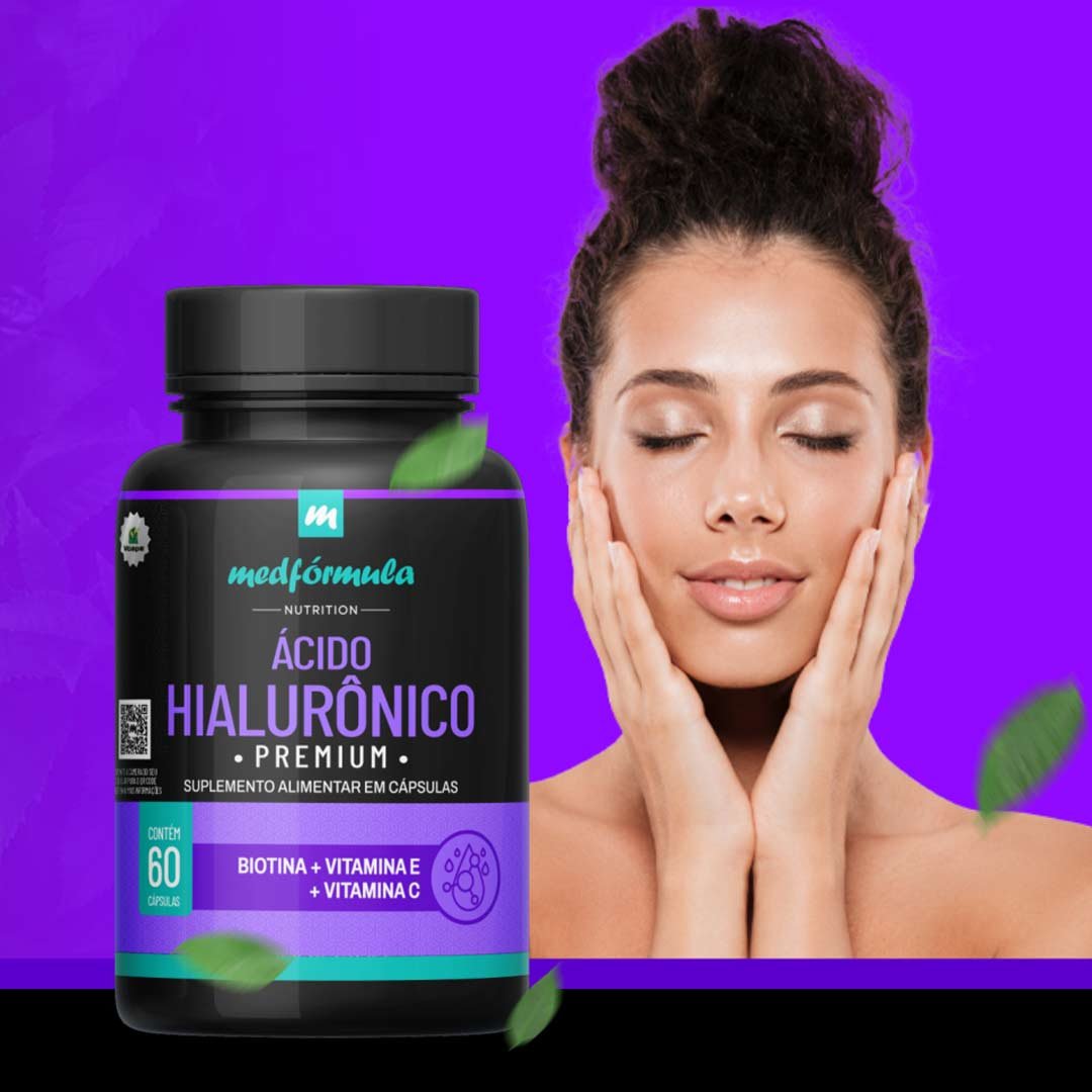 Ácido Hialurônico Premium 60 Capsulas - Medfórmula